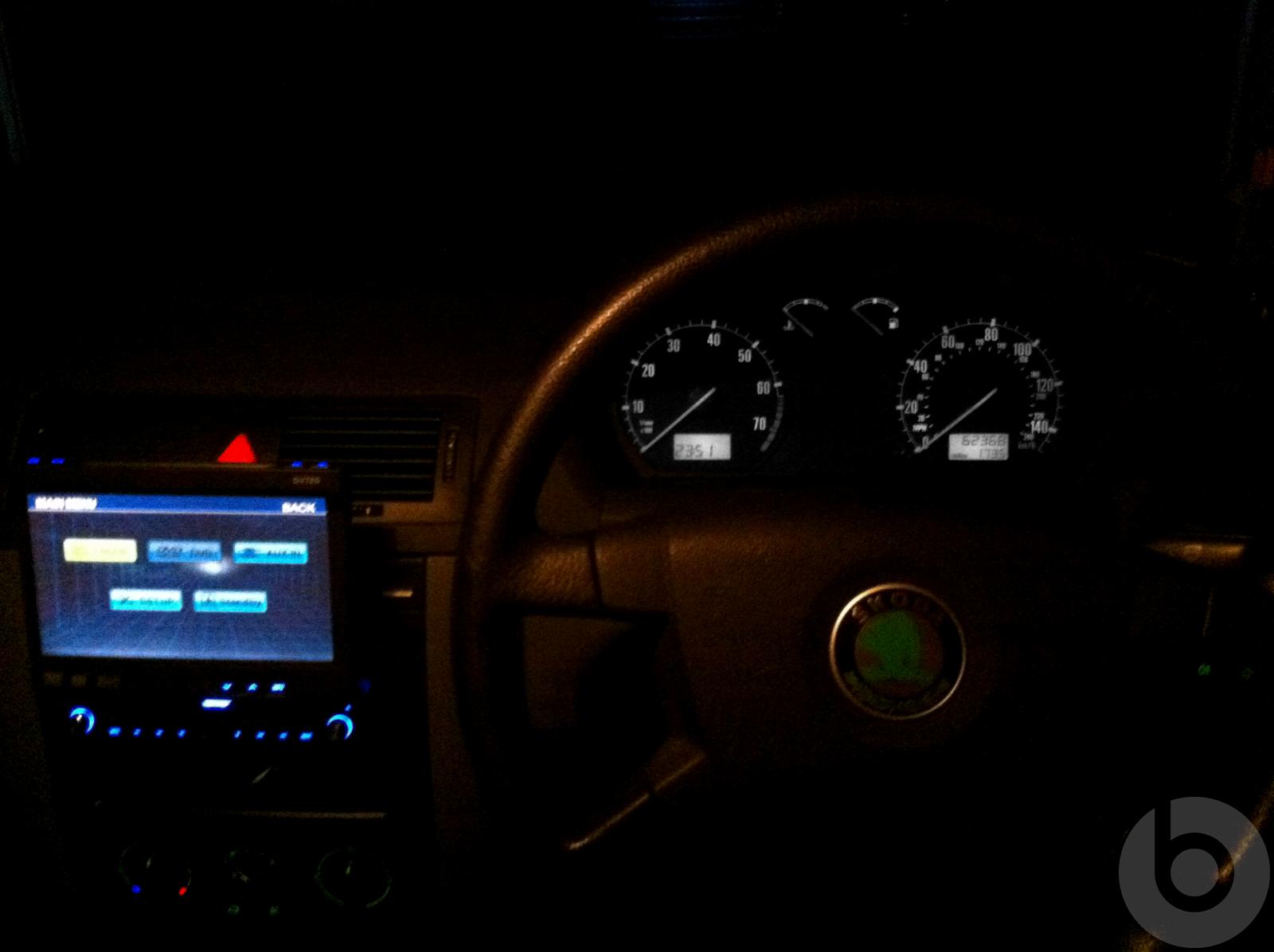 New White Dash LEDS - Members Cars - BRISKODA