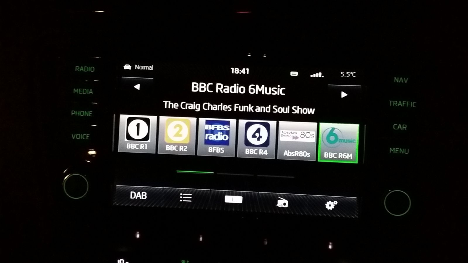 DAB Presets Display - Members Cars - BRISKODA