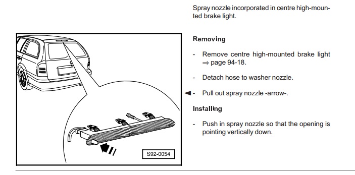 Rear Washer Jet - BRISKODA