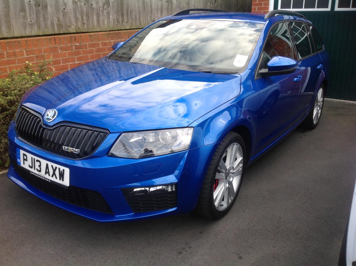 Anybody seen a Race Blue VRS with chrome trim? - Skoda Octavia Mk3 ...