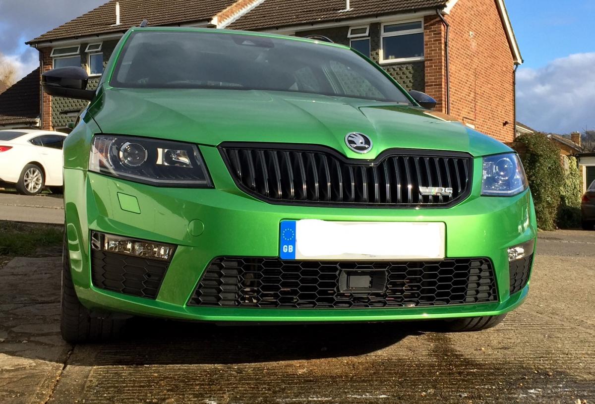 At last, some pictures of the Green Machine for you - Skoda Octavia Mk3 ...