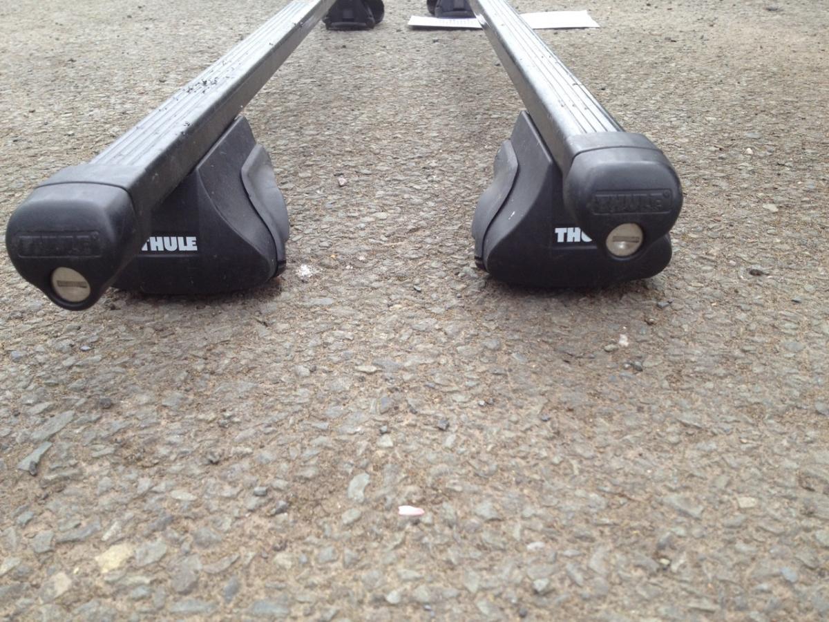 Thule 755 Foot pack and square bars for Octavia estate - Parts For Sale - BRISKODA