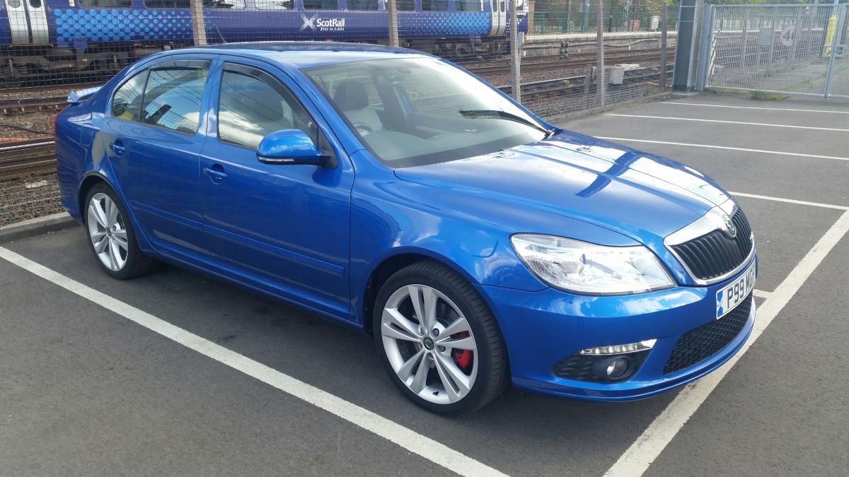 Race Blue 2010 Skoda Octavia vRS TDI 47K - Cars For Sale - BRISKODA