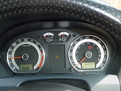Fabia 1 chrome speedo rev counter dial surrounds - Parts For Sale ...