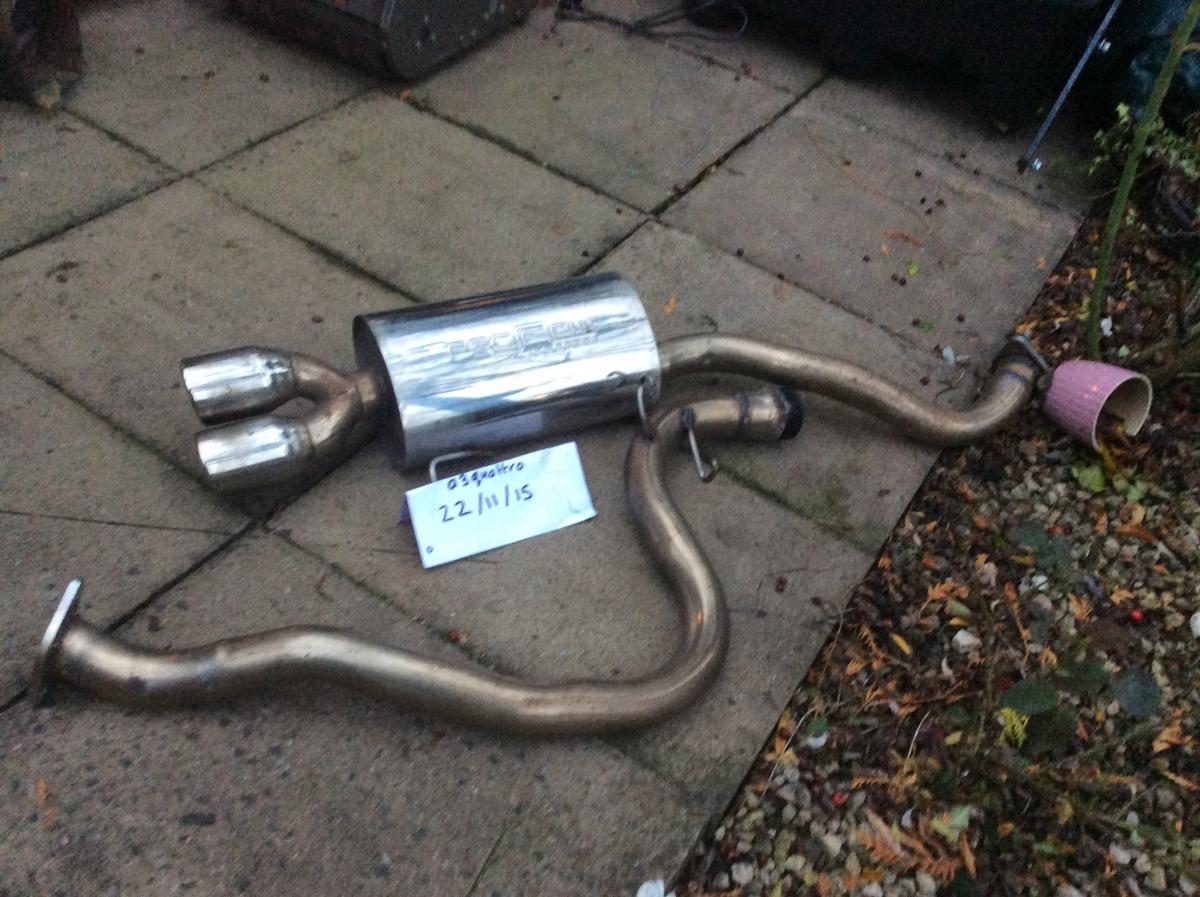 *SOLD* Mk2 octavia vrs stainless exhaust cat back system - Parts For ...