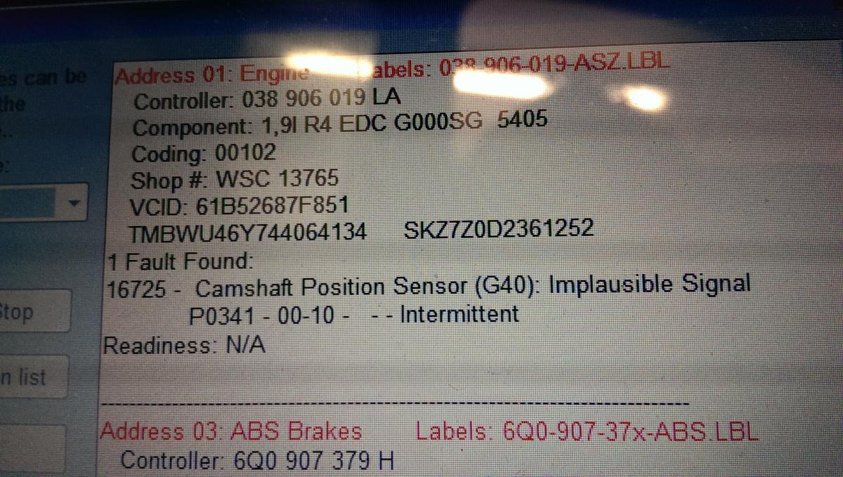 cam sensor wiring - Skoda Fabia Mk1 (1999-2007) - BRISKODA