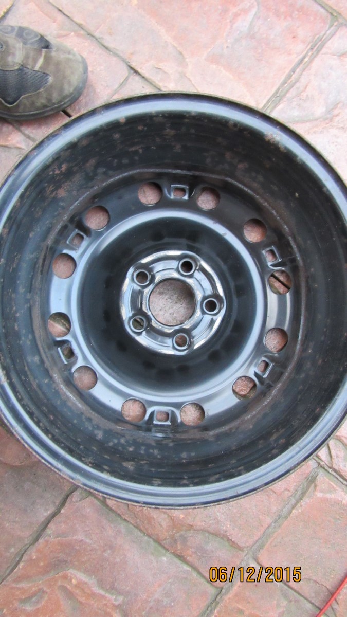 NOW SOLD 4 x 15" 5 x 100 steel wheels from a skoda fabia et43 - Wheels ...