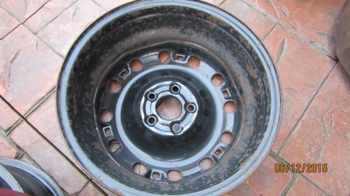 NOW SOLD 4 x 15" 5 x 100 steel wheels from a skoda fabia et43 - Wheels ...