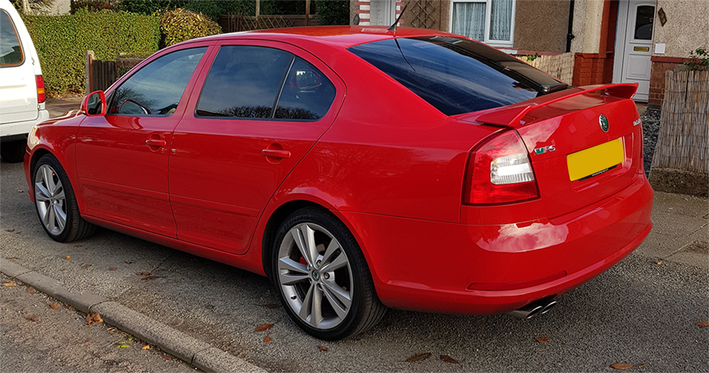 Red Octavia VRS mk2 - Octavia Projects - BRISKODA