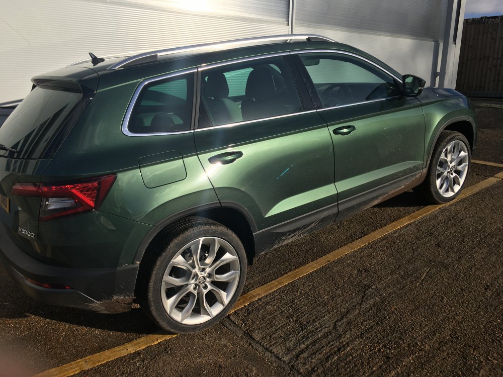 Petrol blue and emerald green on back order - Skoda Karoq - BRISKODA