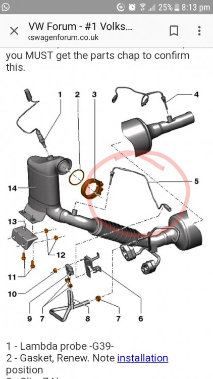 Exhaust gas temperature sensor - Skoda Fabia Mk2 (2007-2014) - BRISKODA