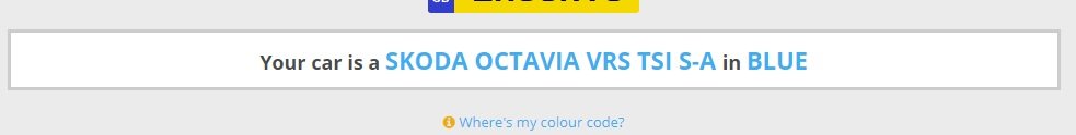 Race blue colour code - Skoda Octavia Mk3 (2013 - 2020) - BRISKODA