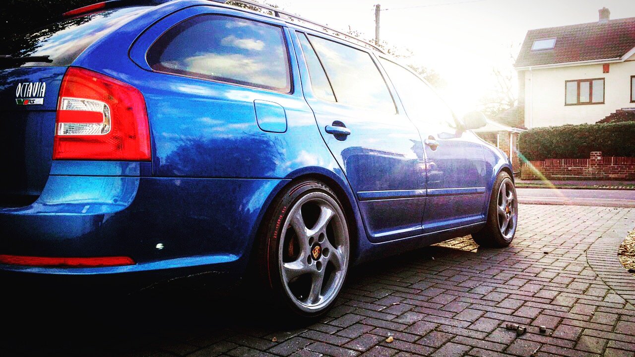 Hi here is my mk2 octavia vrs estate on Porsche wheels - Hellos and ...