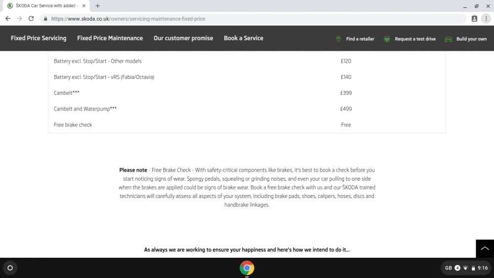 Skoda service schedules - General Maintenance - BRISKODA