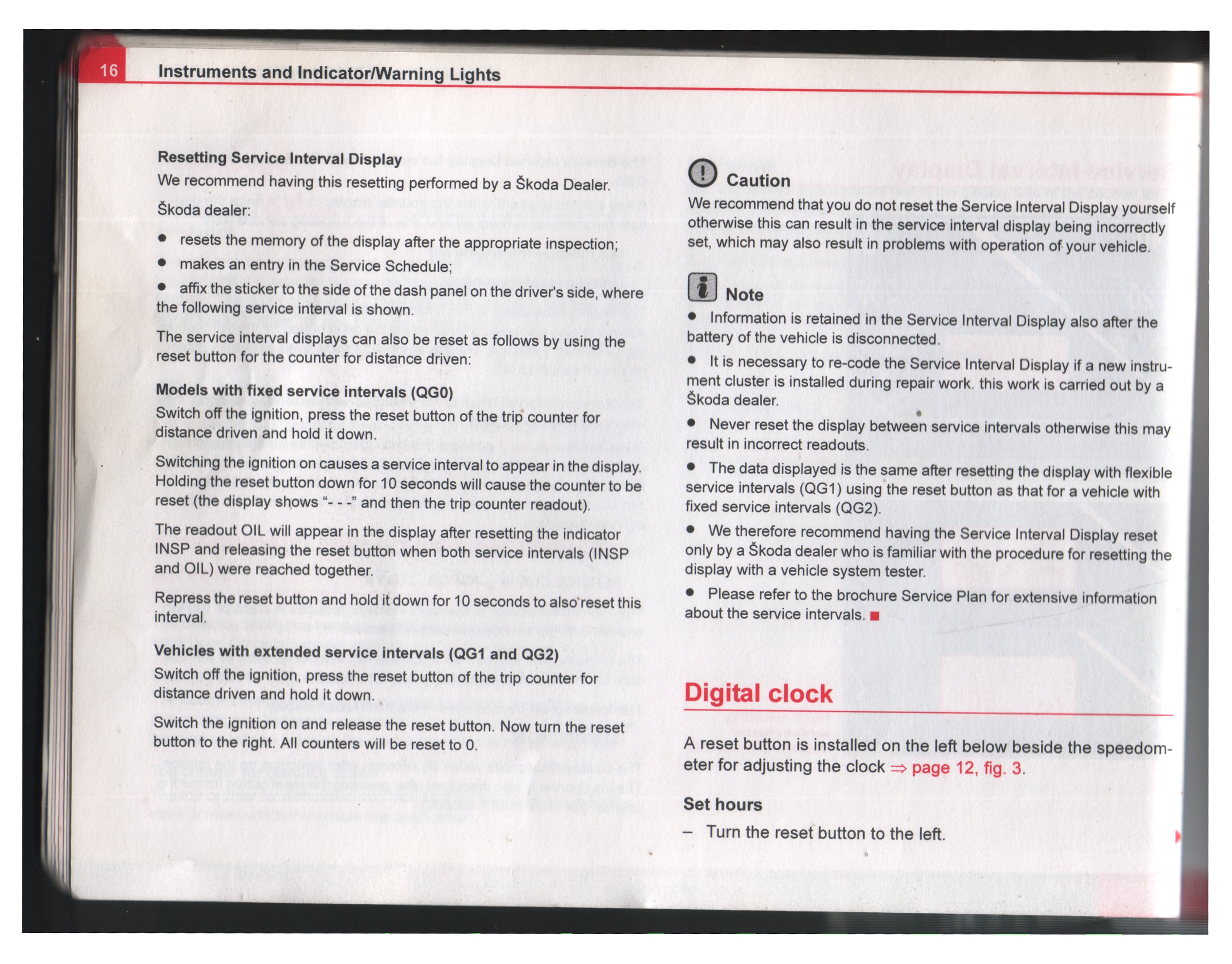 service/inspection - Skoda Fabia Mk1 (1999-2007) - BRISKODA