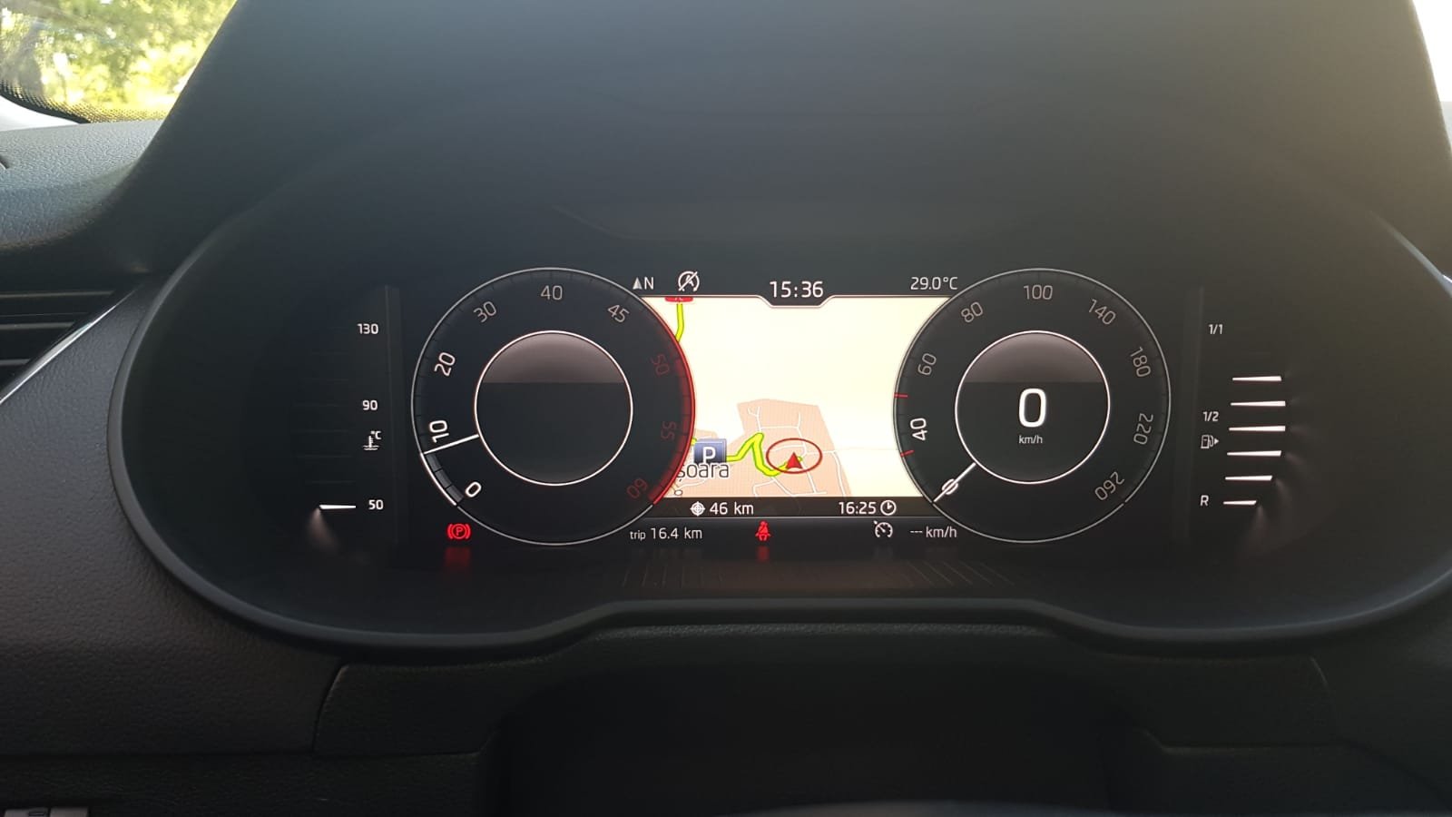 Maps on Digital Cluster Skoda Octavia 3 - Skoda Octavia Mk3 (2013 ...