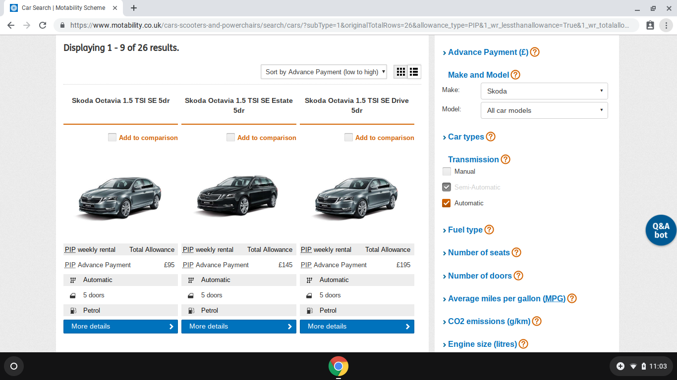 MOT passed with Advisory - Shock absorber leaking - Skoda Octavia Mk3 ...