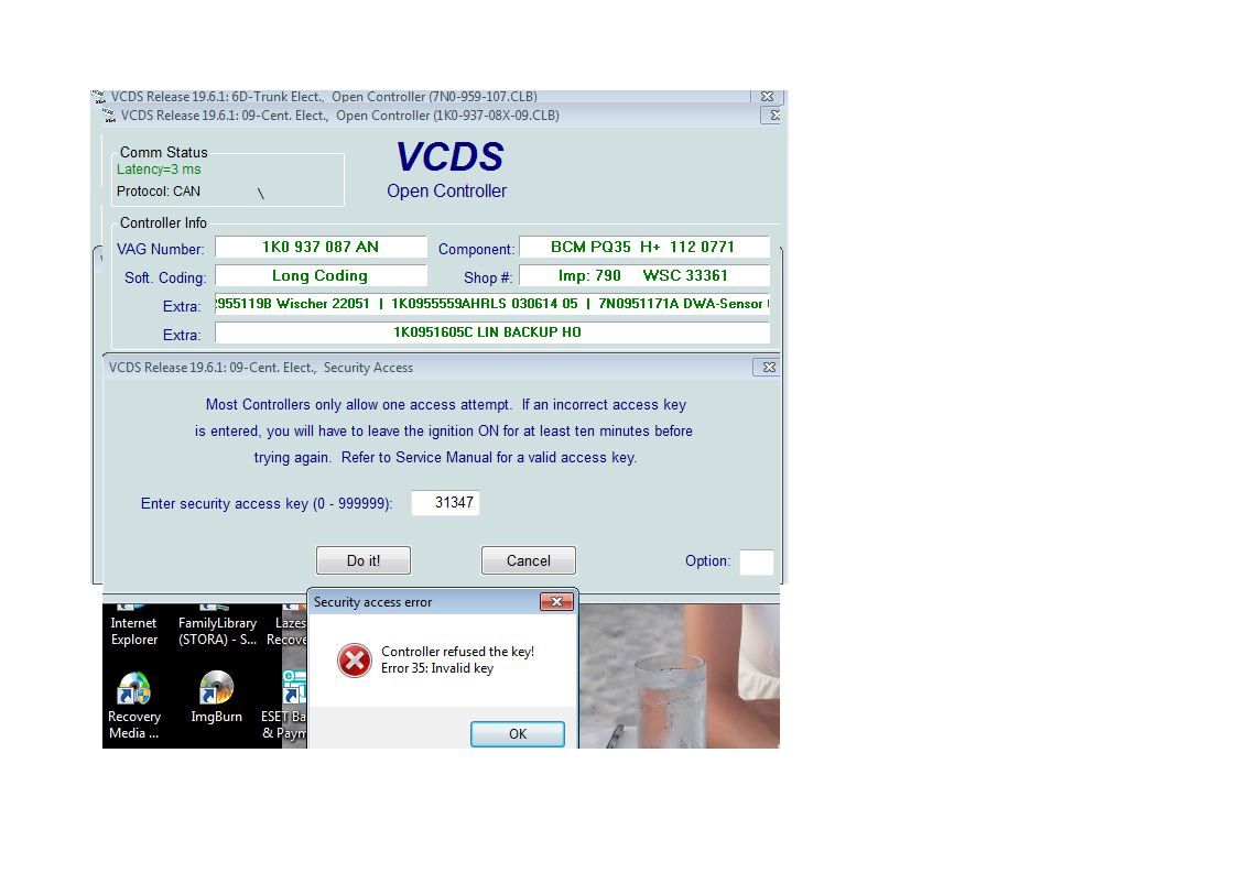 Unable to access Security Access using 31347 - Skoda Superb Mk2 (2008-2015) - BRISKODA