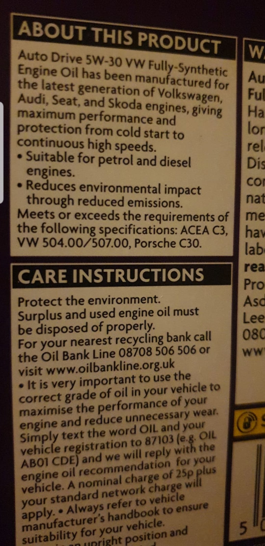 Oil 2.0L tdi vw - General Maintenance - BRISKODA