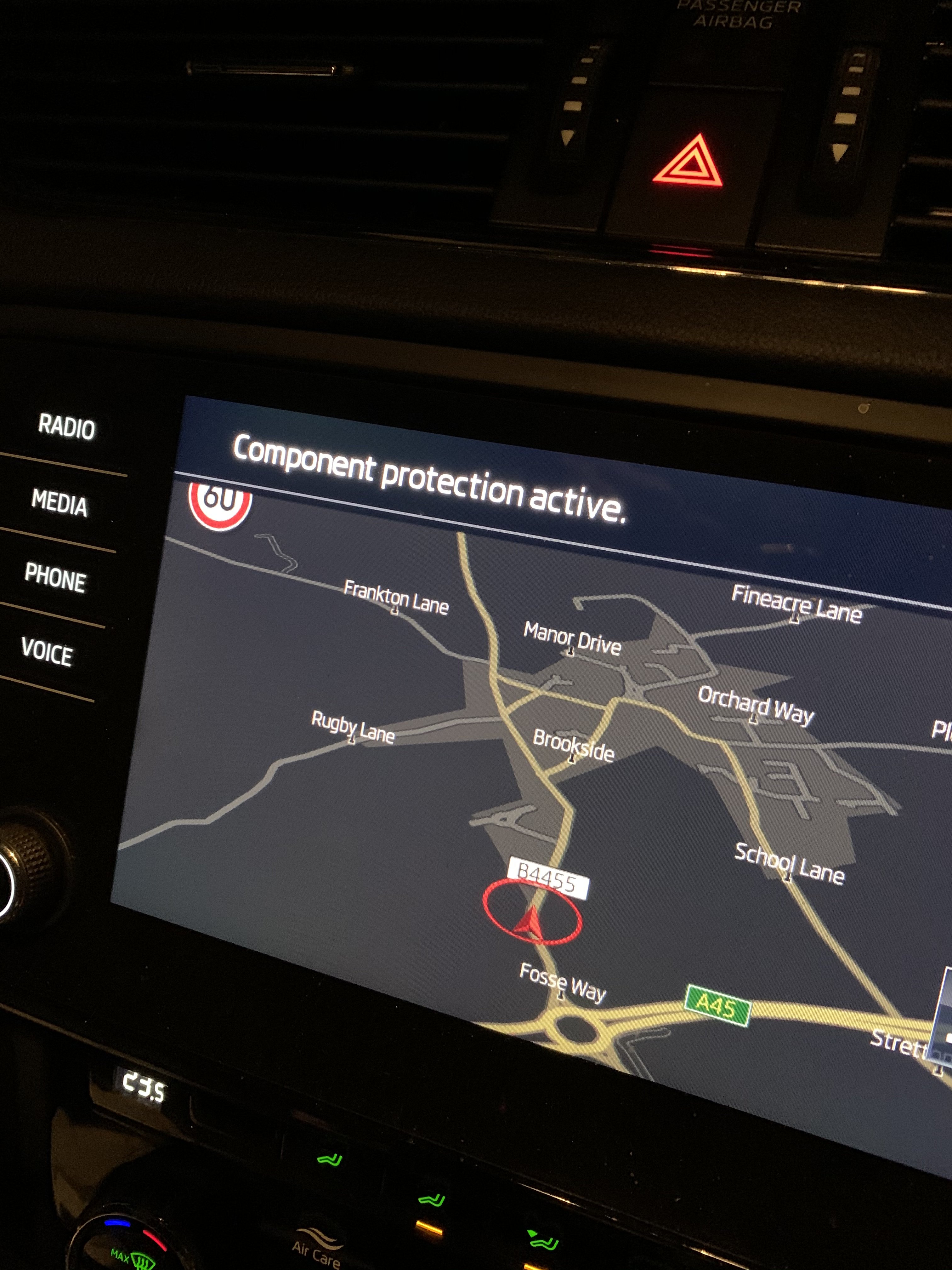 Component protection active - Skoda Octavia Mk3 (2013 - 2020) - BRISKODA