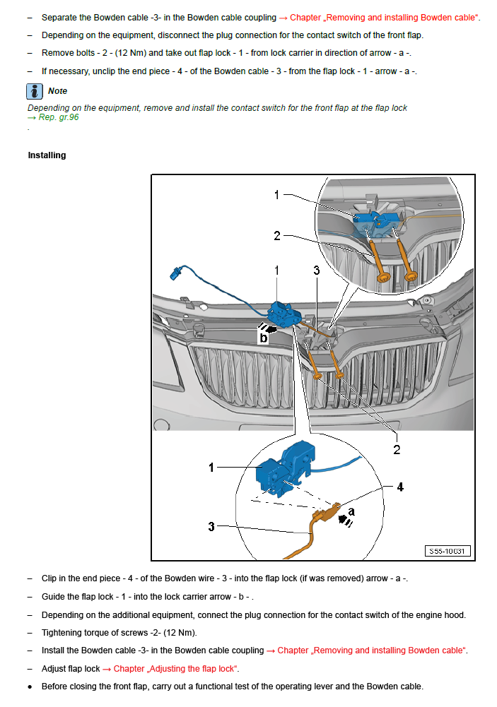 Bonnet showing open in car - Skoda Octavia Mk3 (2013 - 2020) - BRISKODA