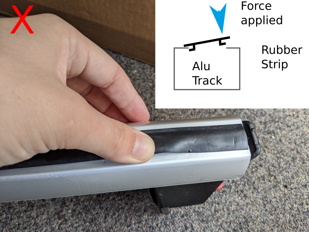 Roof bars - T track rubber strip fitting? - Skoda Yeti - BRISKODA