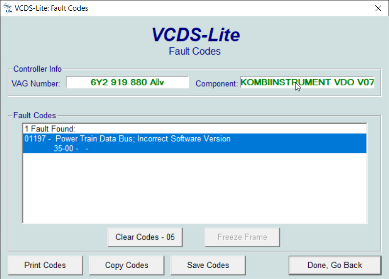Does anyone know what this fault code means? - Skoda Fabia Mk1 (1999 ...