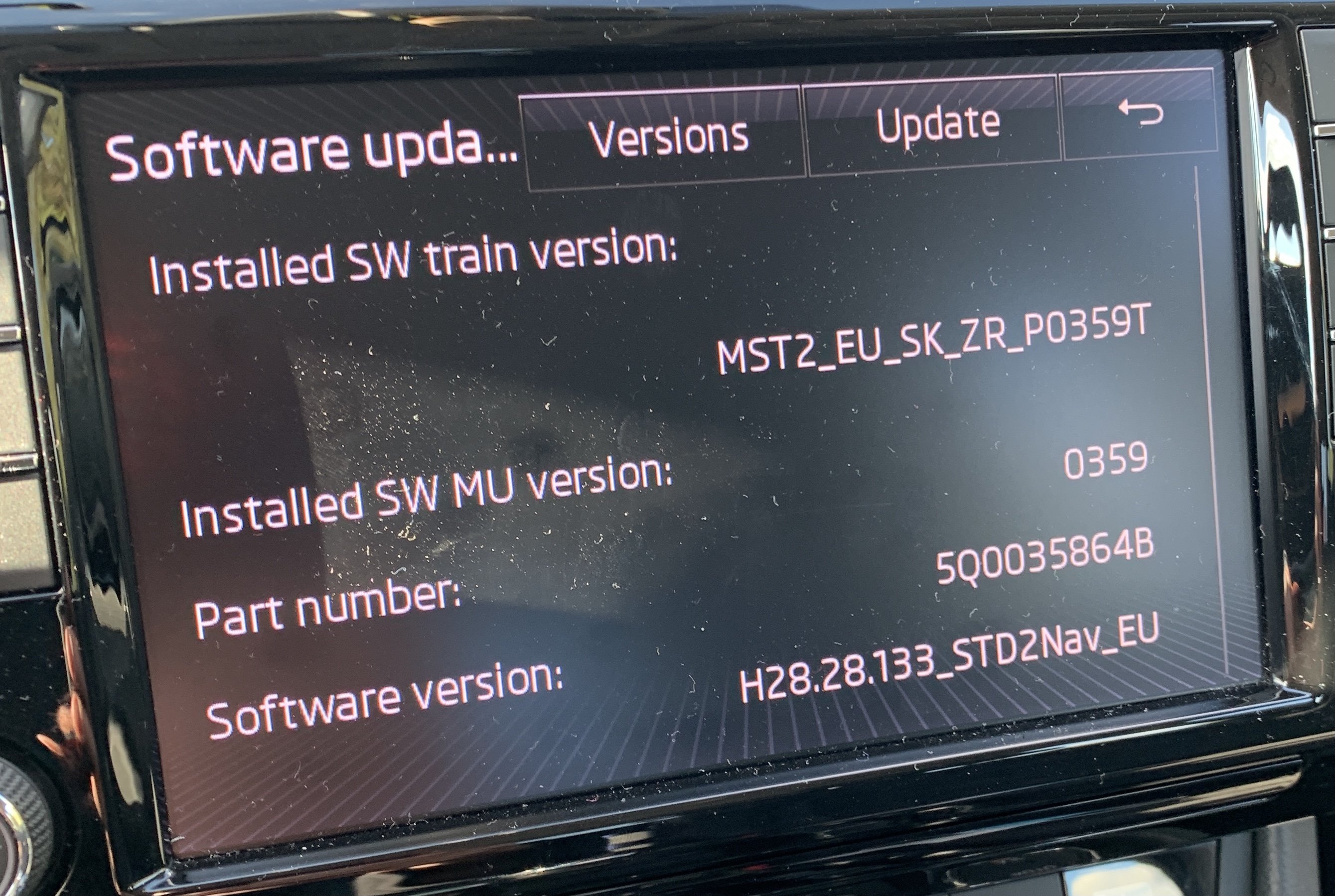 Mib 2 high and 2.5 high SW update - Skoda Superb Mk3 (2015 - 2023 ...