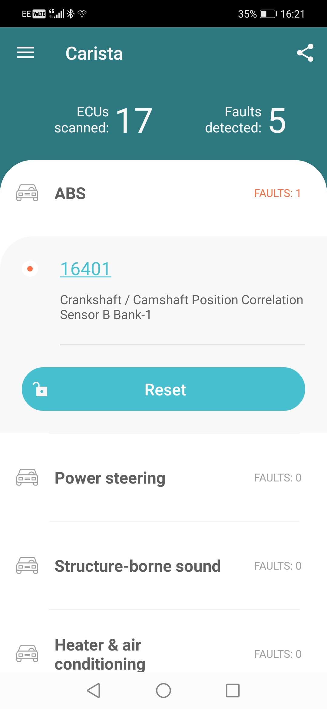 Fault codes - Carista - Diagnostics & VCDS - BRISKODA