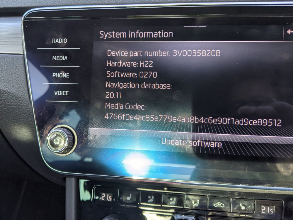 Superb iV software version & update - Skoda Superb Mk3 (2015 - 2023 ...