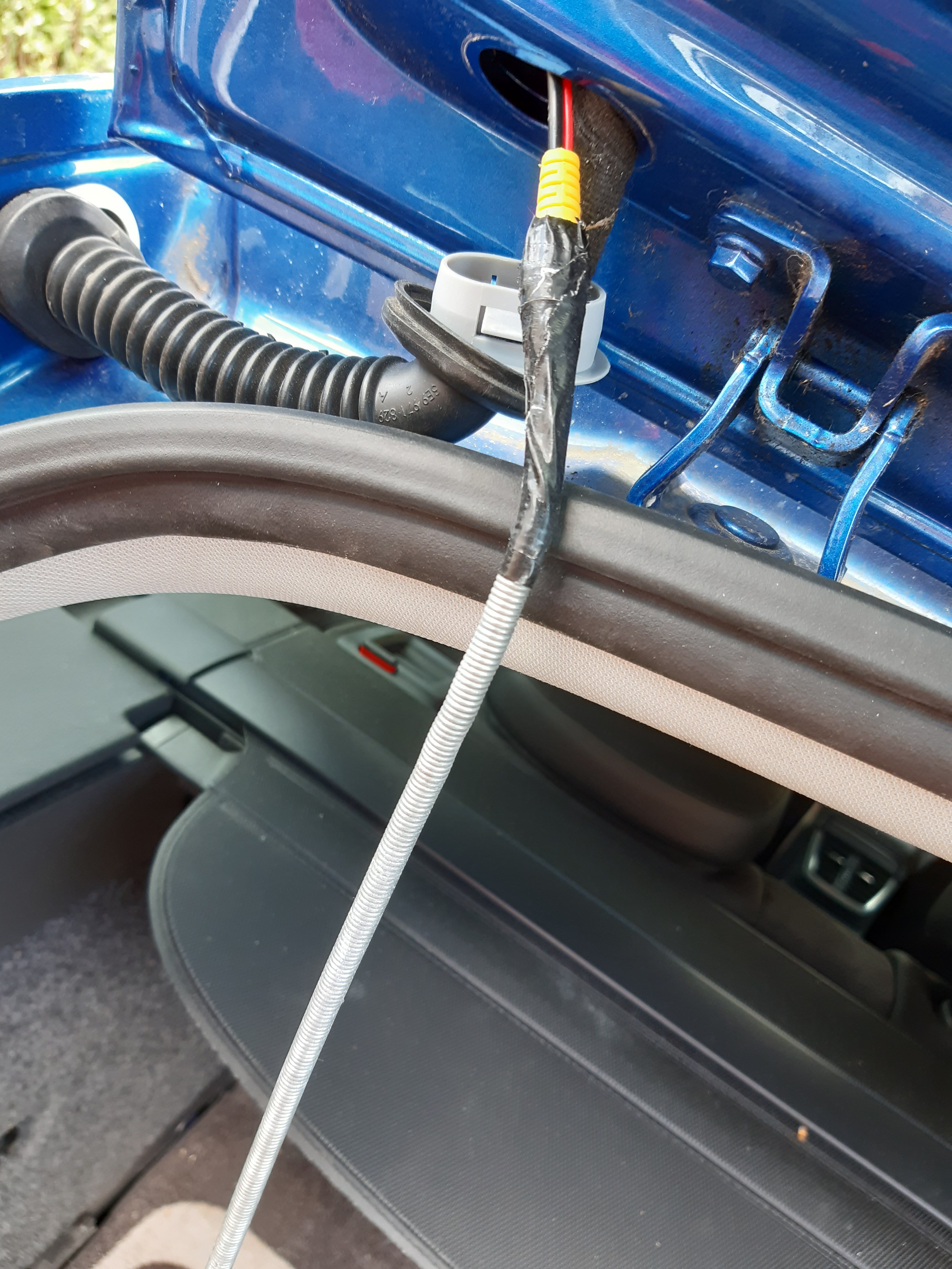 How to mount an after-market rear view/reversing camera to the car's ...