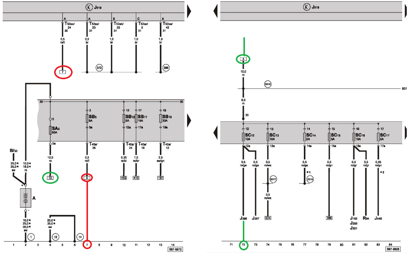 Reading current flow diagrams - Diagnostics & VCDS - BRISKODA