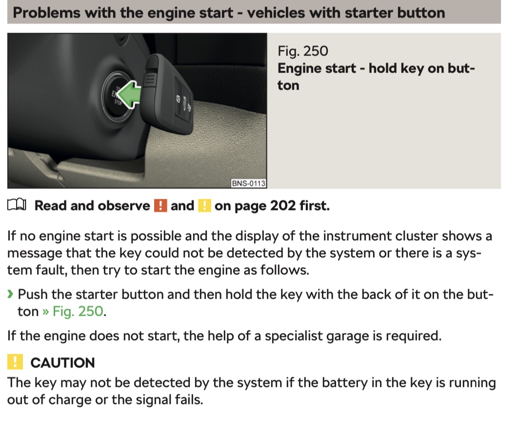 "key not found!" - Skoda Superb Mk3 (2015 - 2023) - BRISKODA