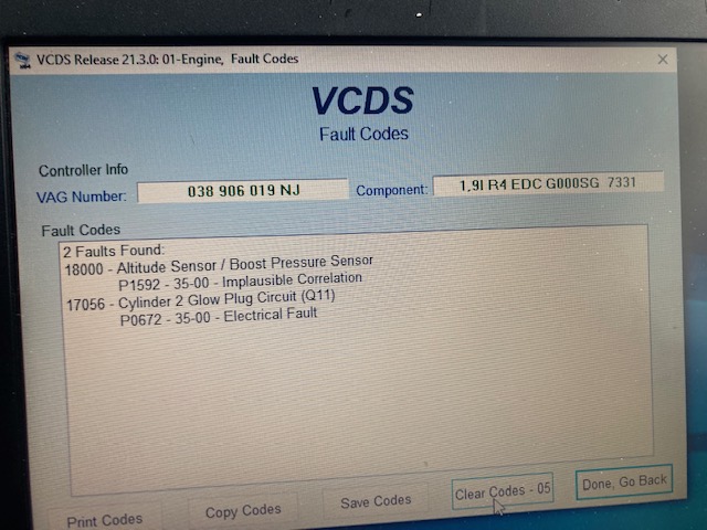 Fault code P1592 - Skoda Fabia Mk1 (1999-2007) - BRISKODA