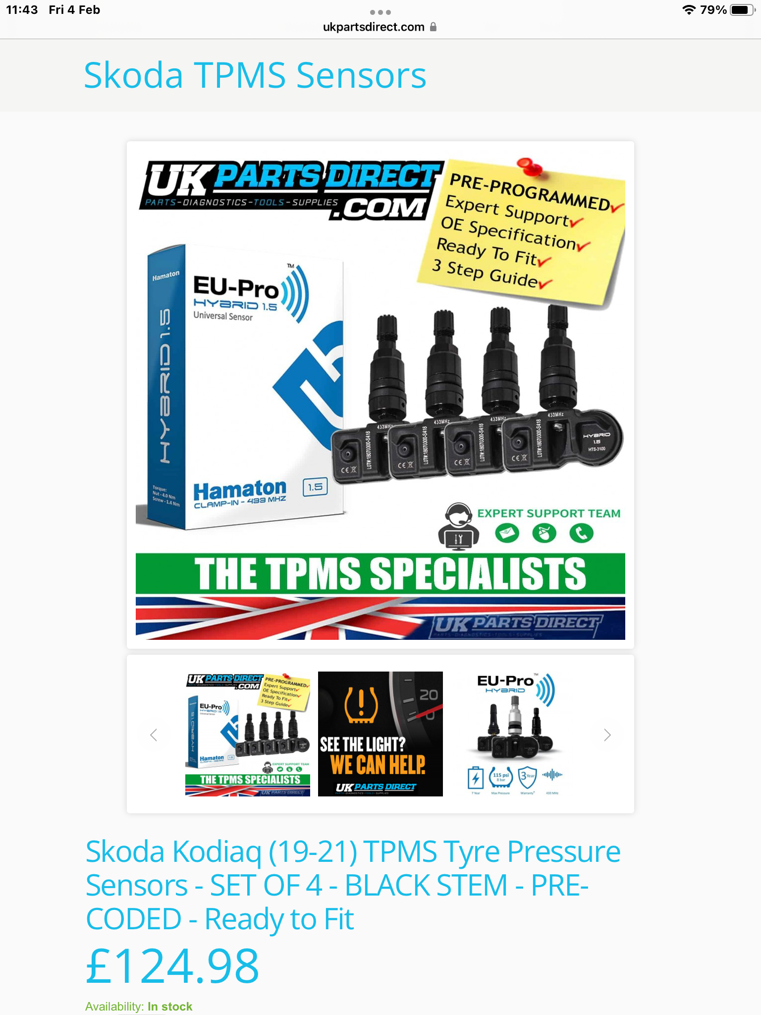 Direct TPMS sensors. - Tyres & Wheels - BRISKODA