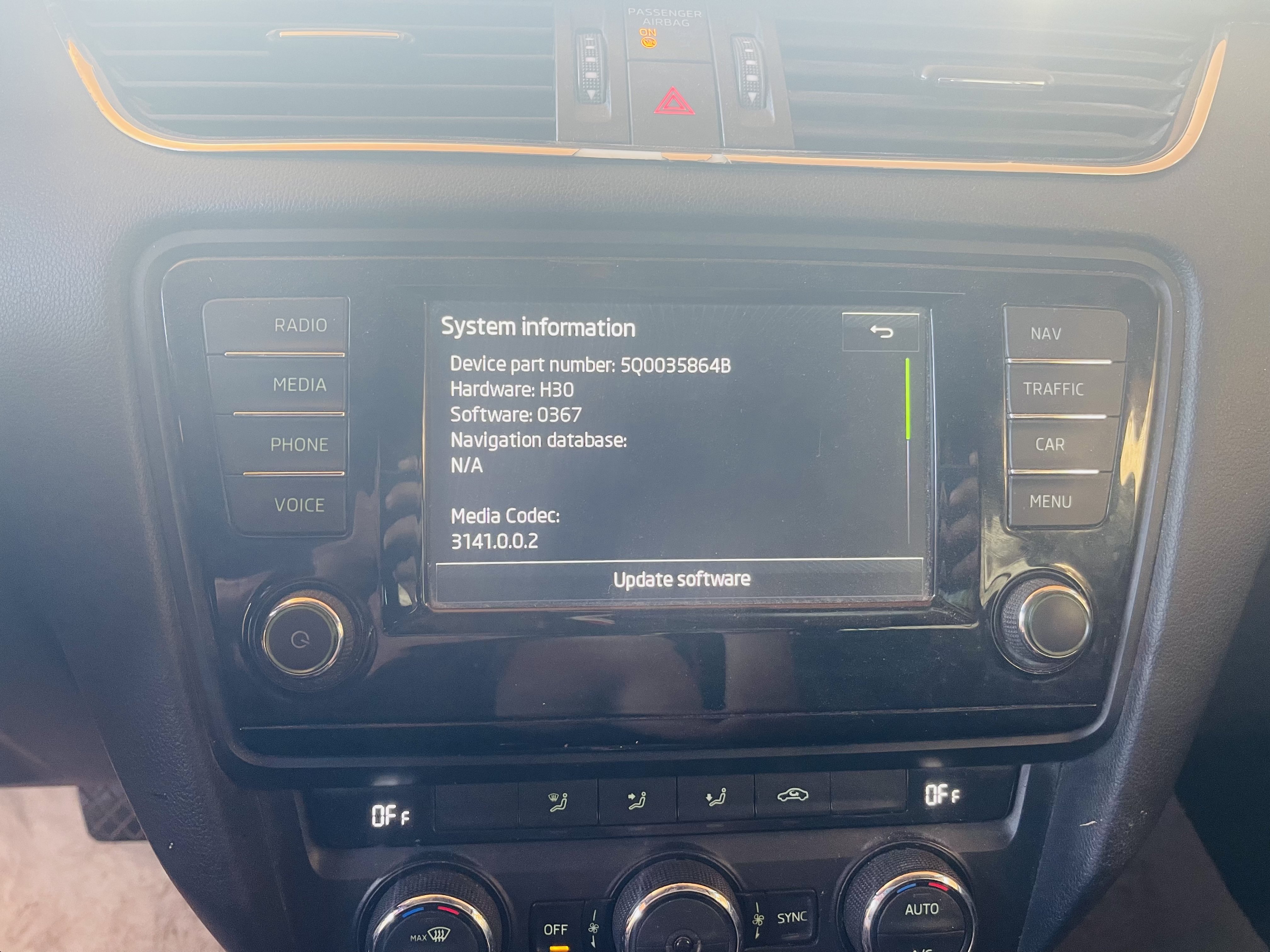 Software update - Skoda Octavia Mk3 (2013 - 2020) - BRISKODA