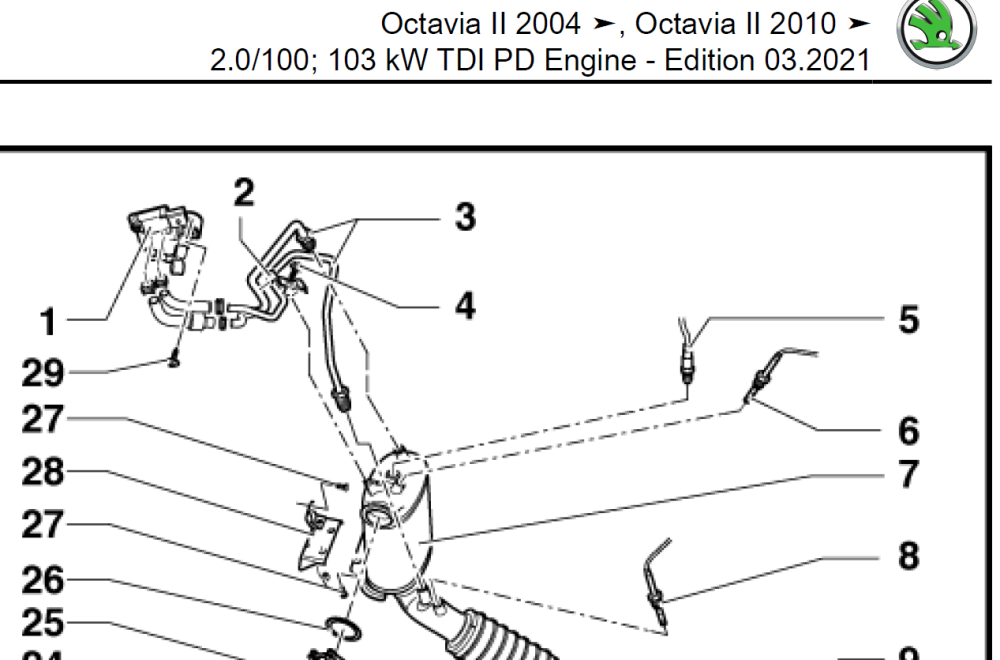 Skoda Octavia 2.0 tdi BMN G450 pressure sensor - Skoda Octavia Mk2 ...