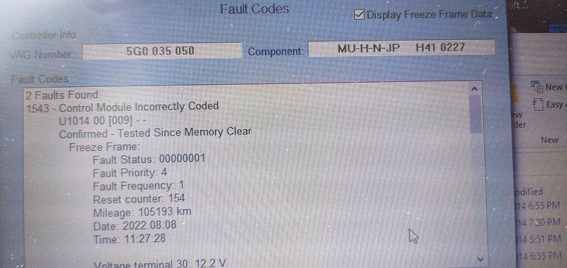 Sound loss on infortainment. - Diagnostics & VCDS - BRISKODA