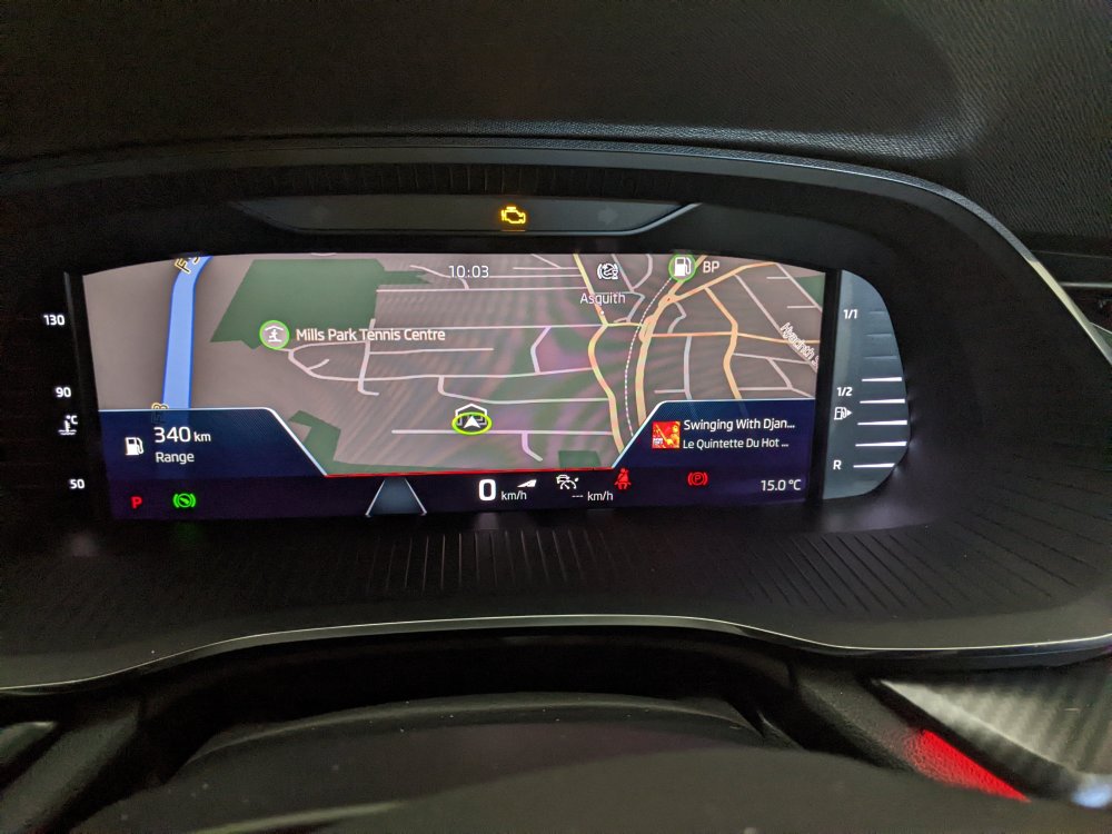 Time and Distance Travelled Displays on the dashboard - Skoda Octavia ...