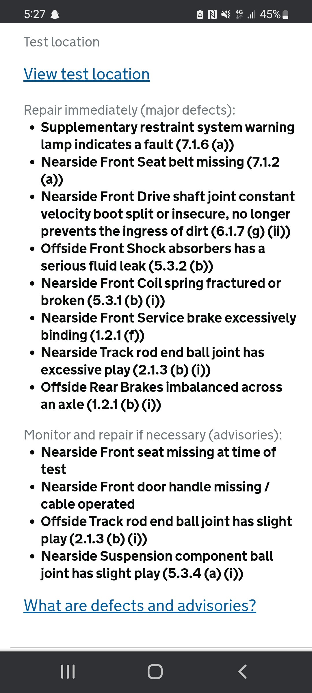 Various Mot Problems Skoda Fabia Mk2 2007 2014 Briskoda