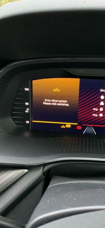 "Error: drive system. Please visit workshop" and unable to start car ...