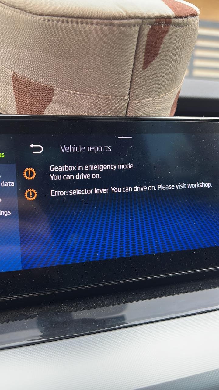 Error Selector Lever Skoda Octavia Mk4 2020 Briskoda 