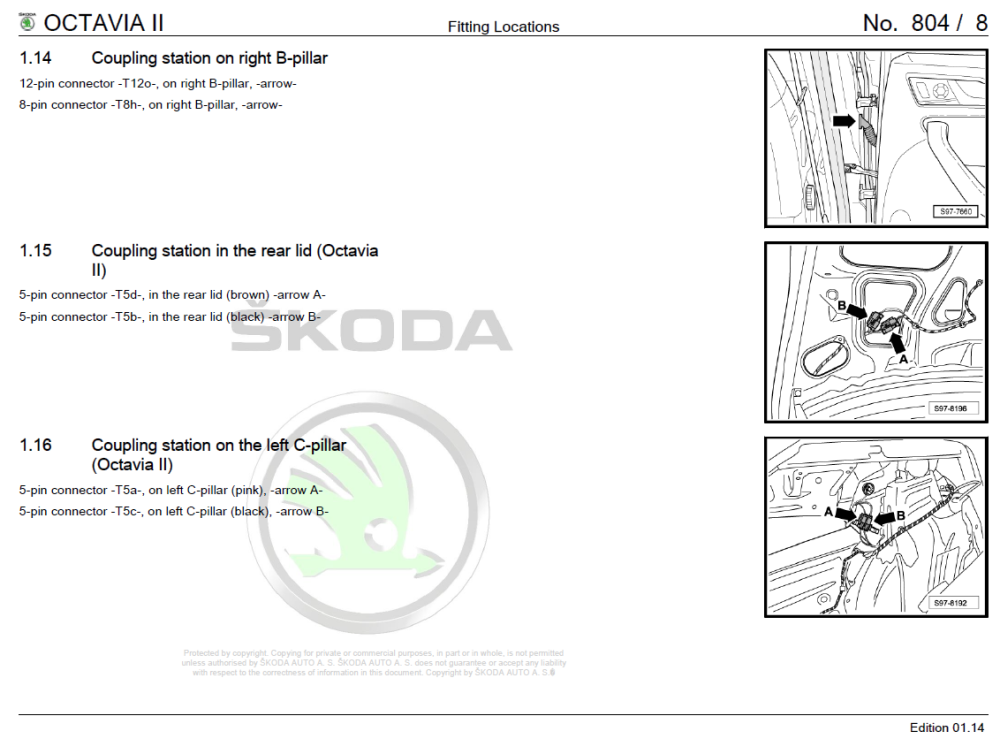 Relays in engine-bay fusebox - Skoda Octavia Mk2 (2004 - 2013) - BRISKODA