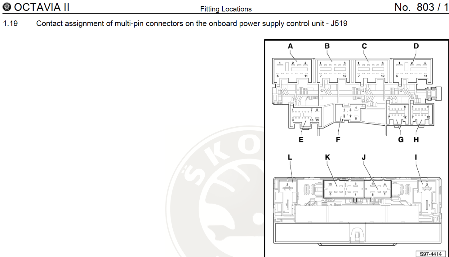 Bonnet catch sensor - Skoda Octavia Mk2 (2004 - 2013) - BRISKODA