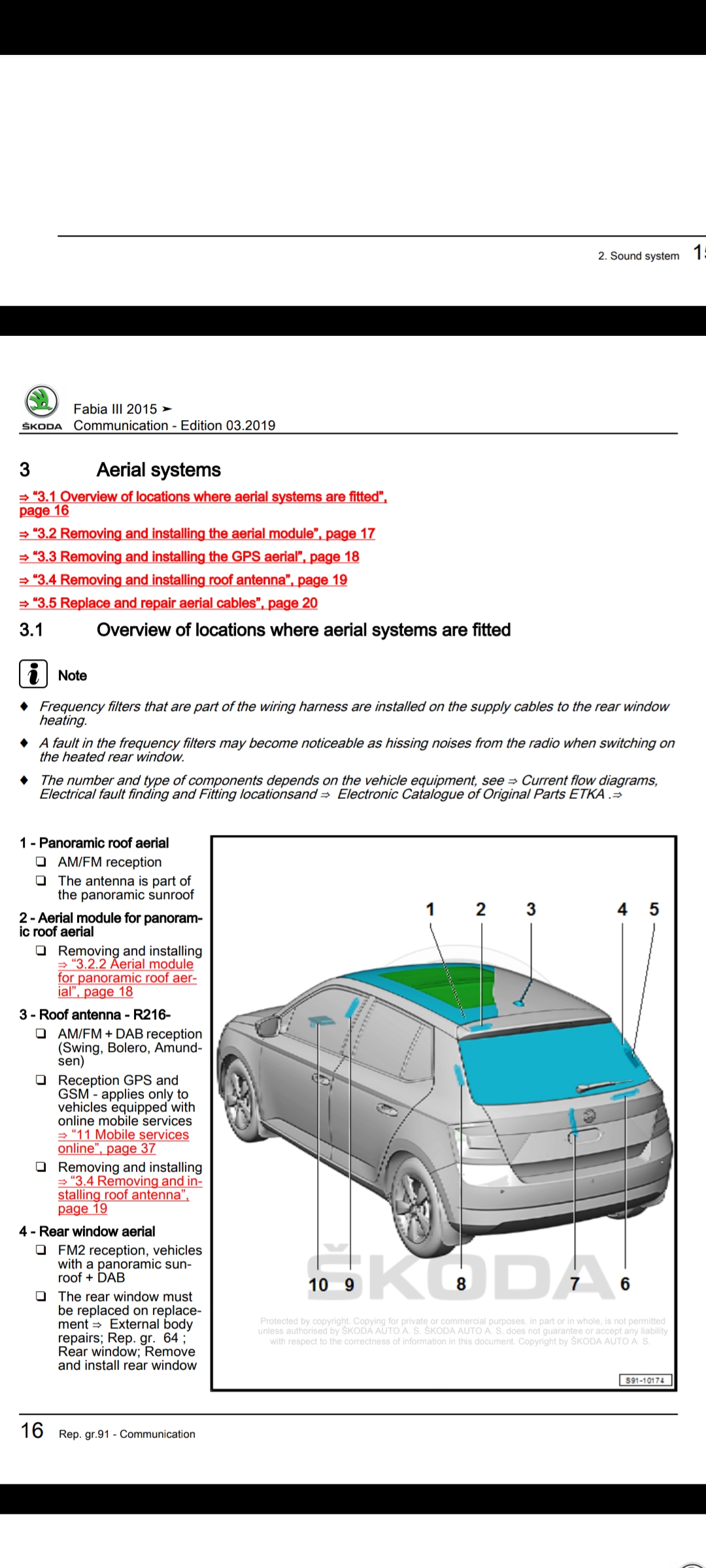 My DAB radio stops when heated rear screen on - Skoda Fabia Mk3 (2014 ...