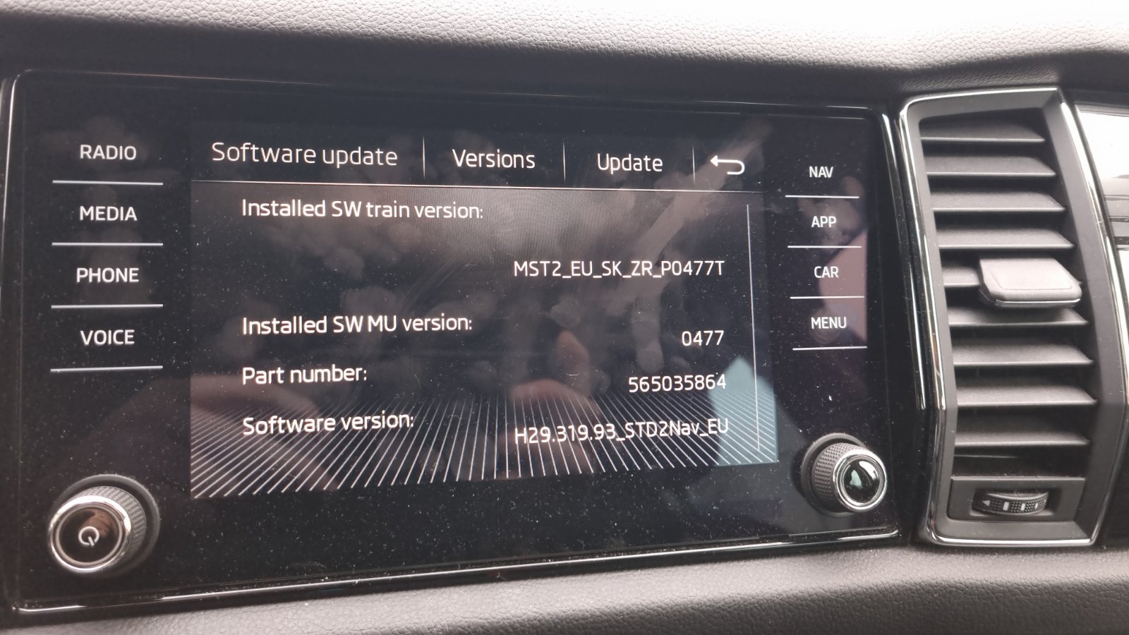 infotainment update - Skoda Kodiaq MK1 (2017-2023) - BRISKODA