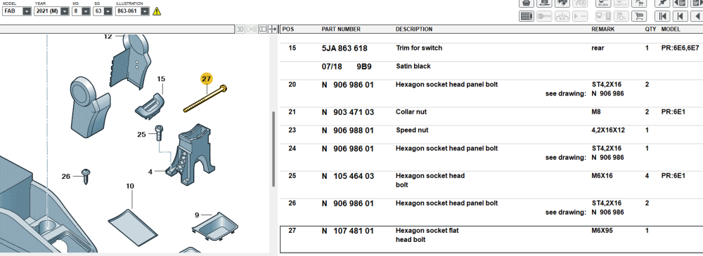 Part numbers required - Skoda Fabia Mk3 (2014-2021) - BRISKODA