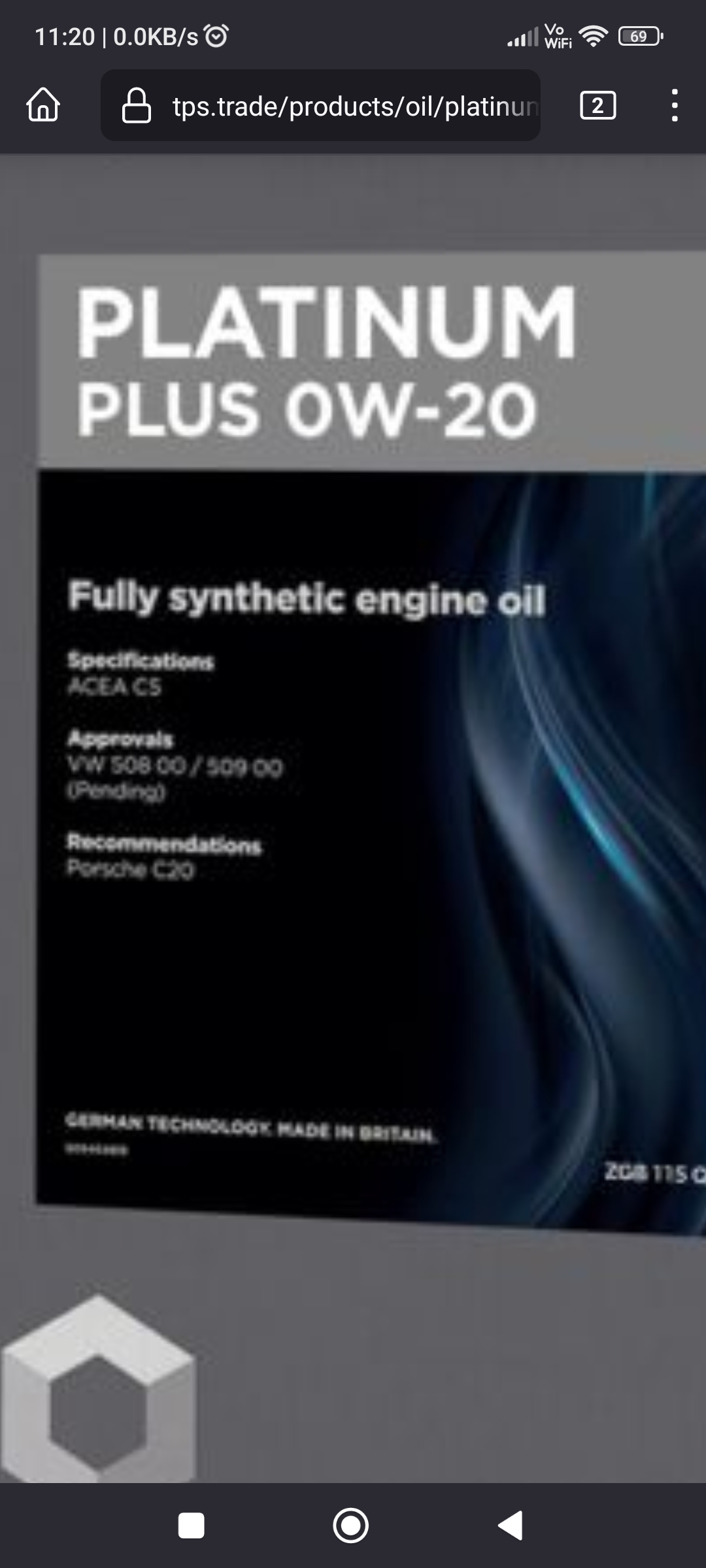 Quantum Platinum Plus 0w20 oil - Skoda Octavia Mk3 (2013 - 2020) - BRISKODA