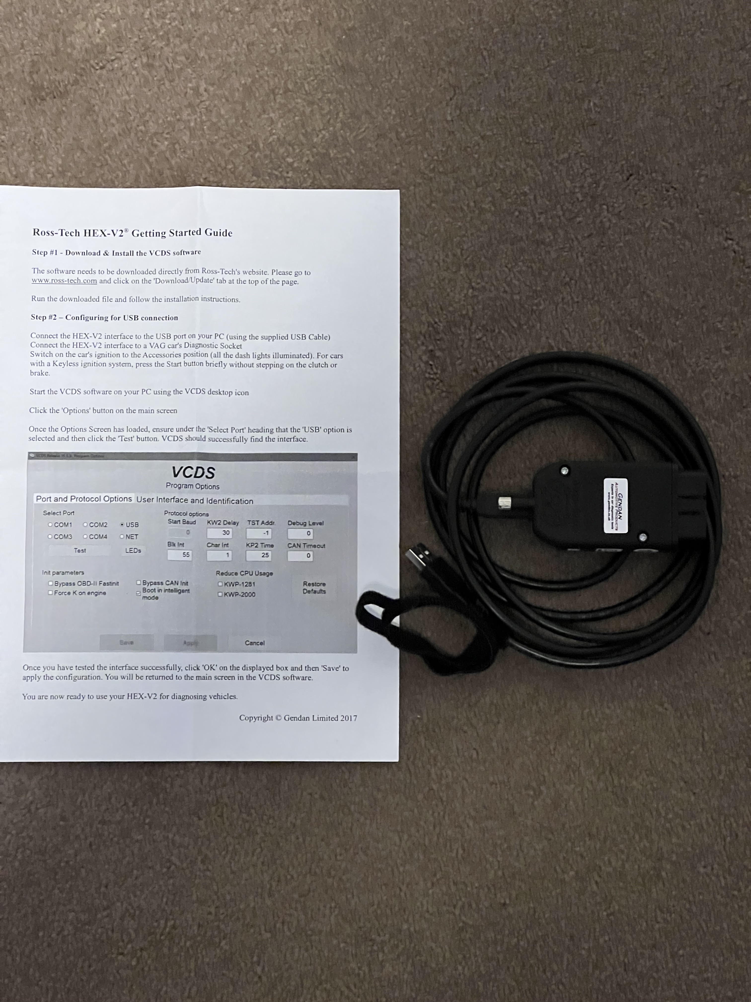 SOLD - Genuine Ross-Tech HEX-V2 (USB) VCDS Interface for VW/Audi/Seat ...