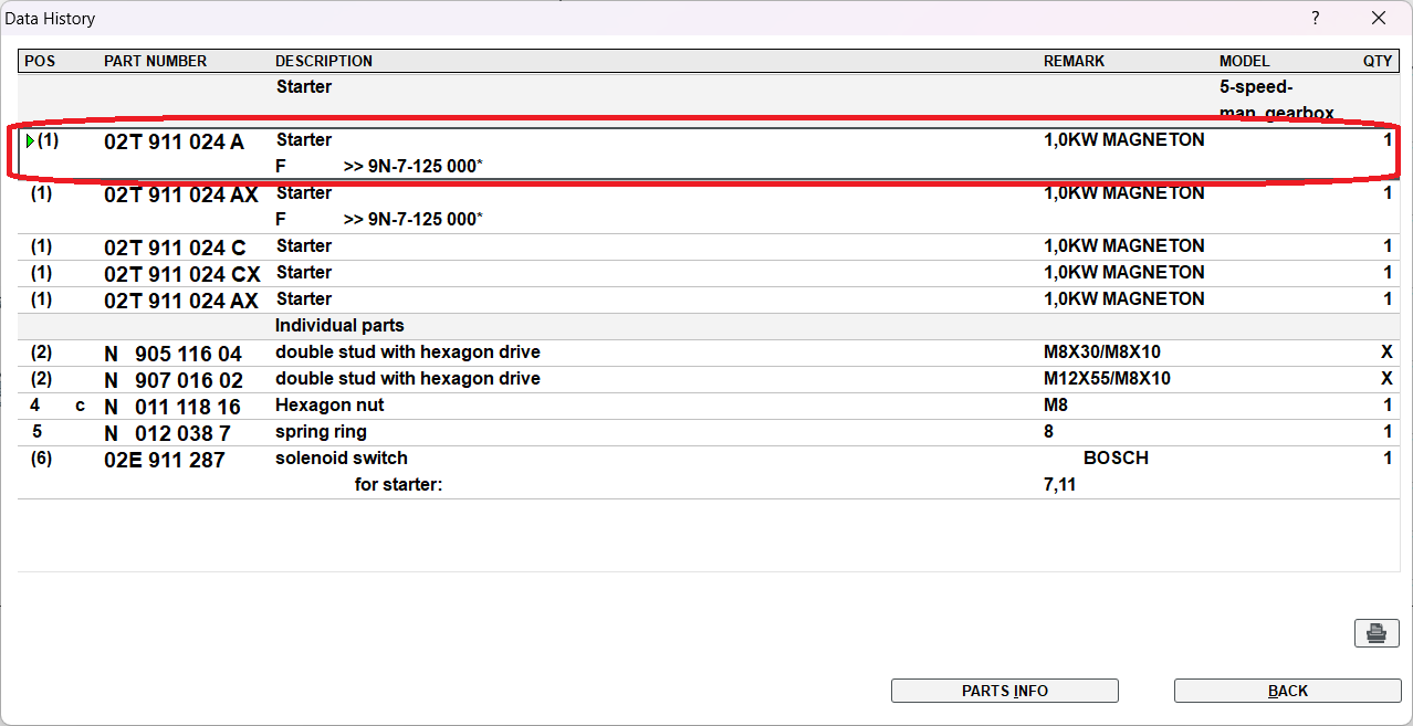 Compatible Starter Motor 2006 1.2 HTP (BME) - Skoda Fabia Mk1 (1999-2007) - BRISKODA